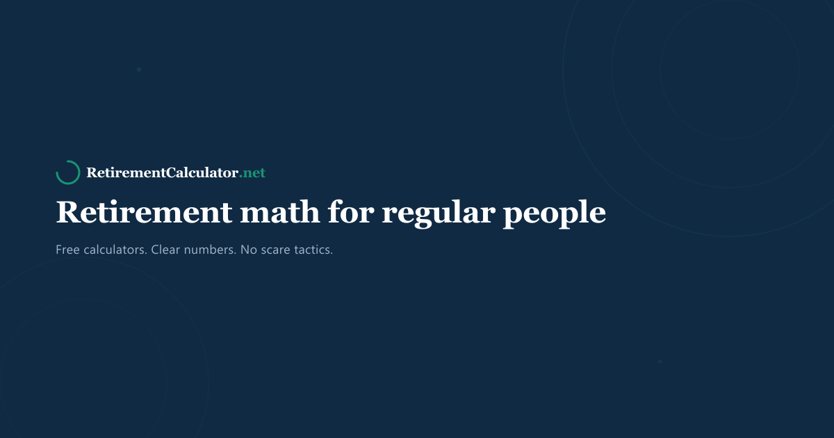 Social Security Calculator | RetirementCalculator.net
